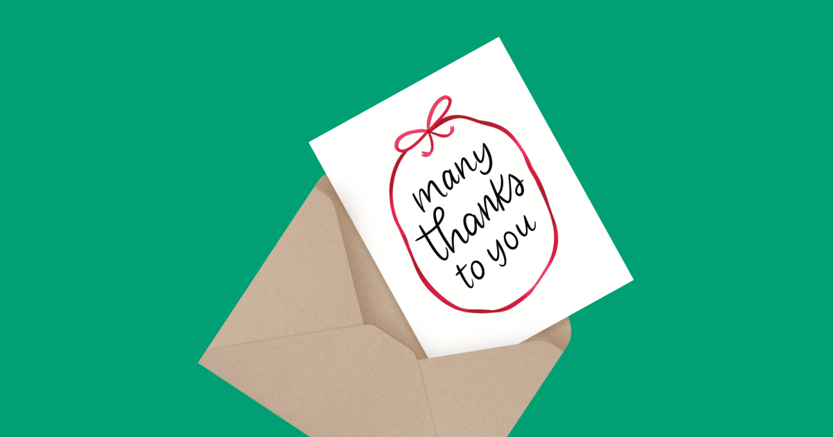 Many Thanks Bow by Grey Street Paper | Postable