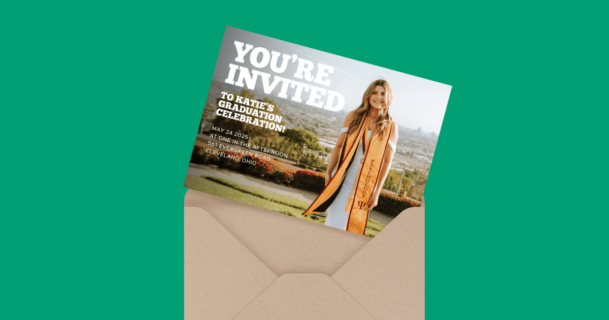 Custom Bold Graduation Party by Postable | Postable