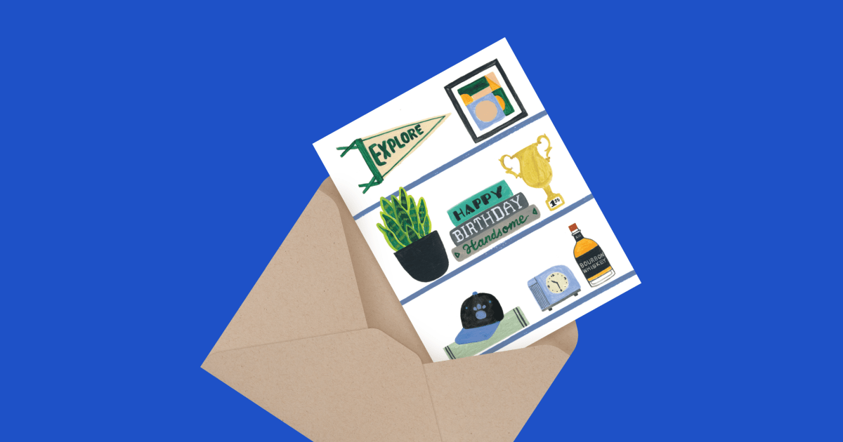 Happy Birthday Handsome by Forage Paper Co. | Postable