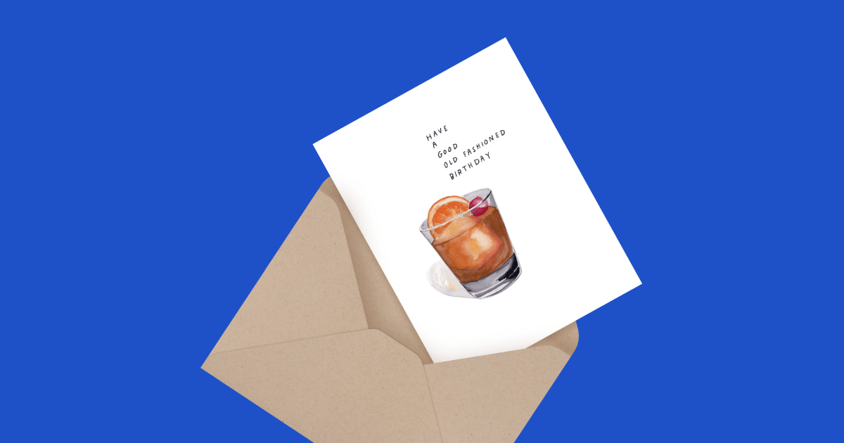 Old Fashioned Birthday by E. Frances Paper | Postable