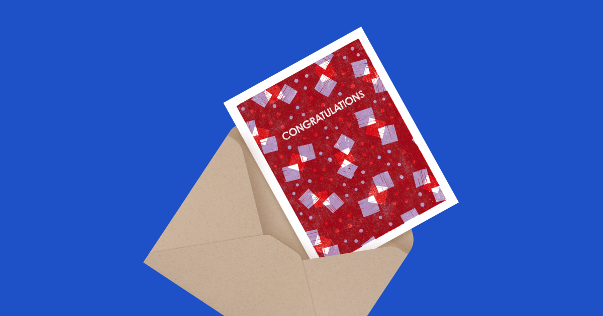 Congratulations Confetti by Heartell Press | Postable