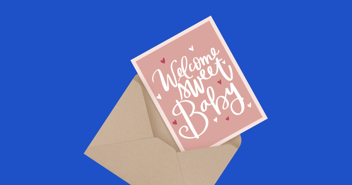 Welcome Sweet Baby Rose by Announce Divinely | Postable