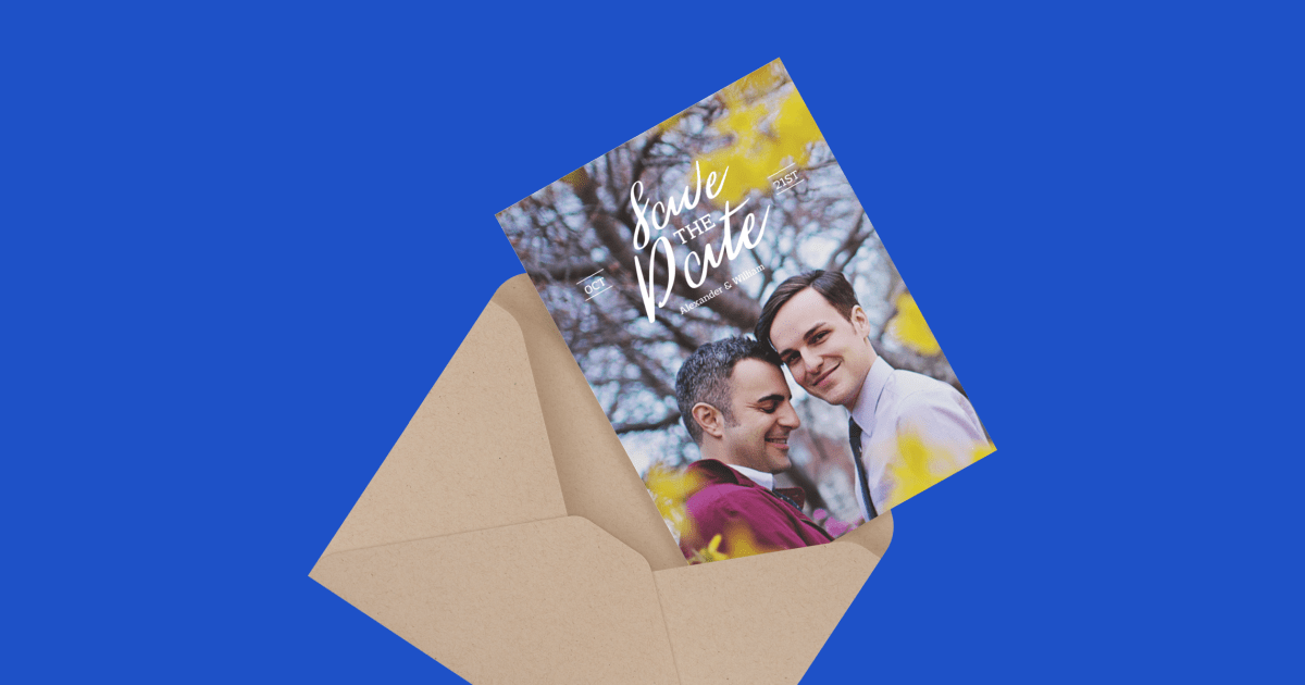 Cursive Save The Date by Postable | Postable