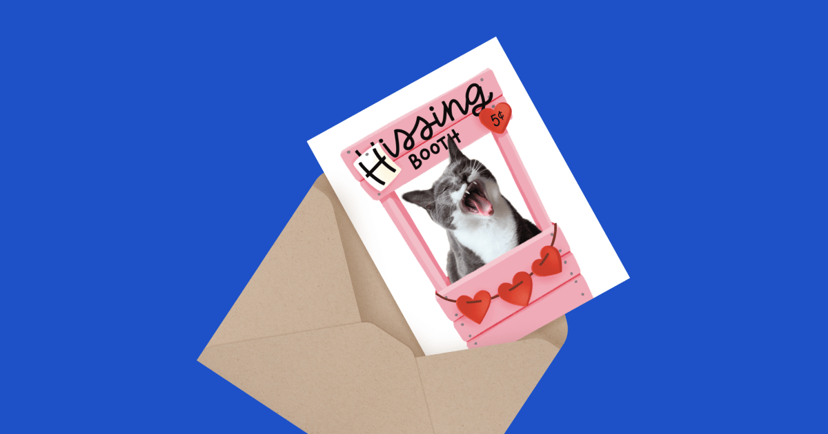 Hissing Booth Cut Out by Grey Street Paper | Postable