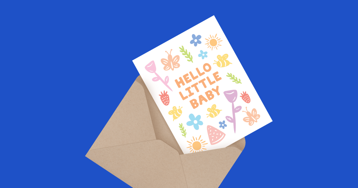 Hello Little Baby by Bloomwolf Studio | Postable