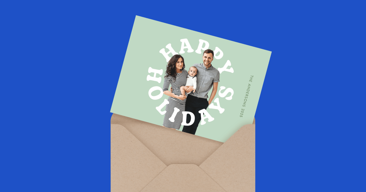 All Around Holiday Cutout Holiday Photo Card | Postable | Postable