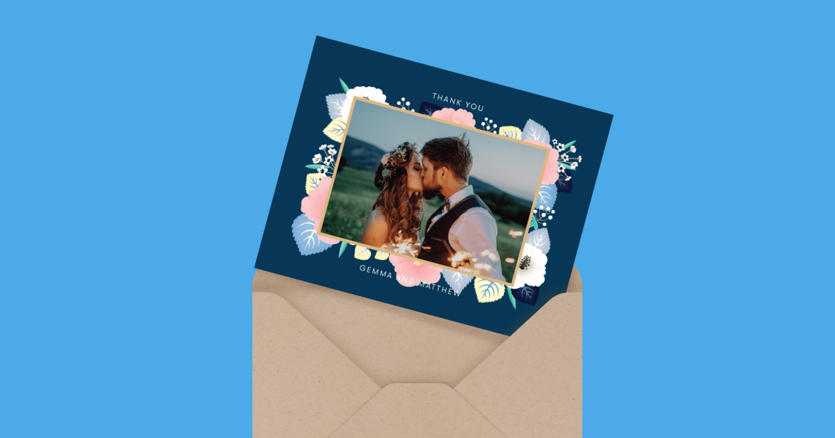 Blue Frame Thank You by Clap Clap | Postable