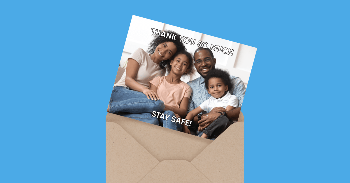 Your Photo & Horizontal Stay Safe by Postable | Postable