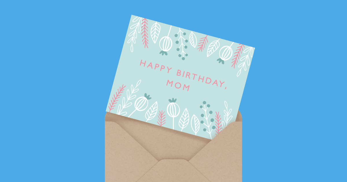 Winter Florals Mom Birthday by Postable | Postable