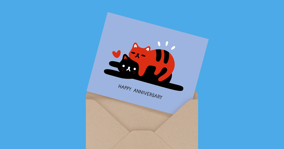 Cat Anniversary by Michelle Romo | Postable
