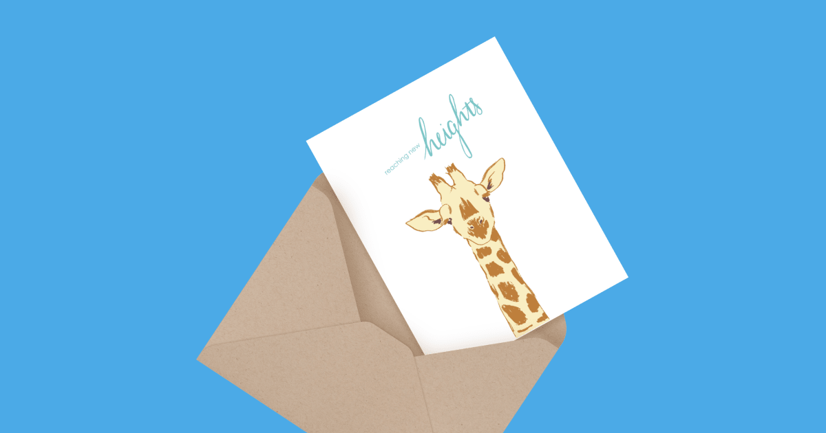 Giraffe Graduation by Smudge Ink | Postable