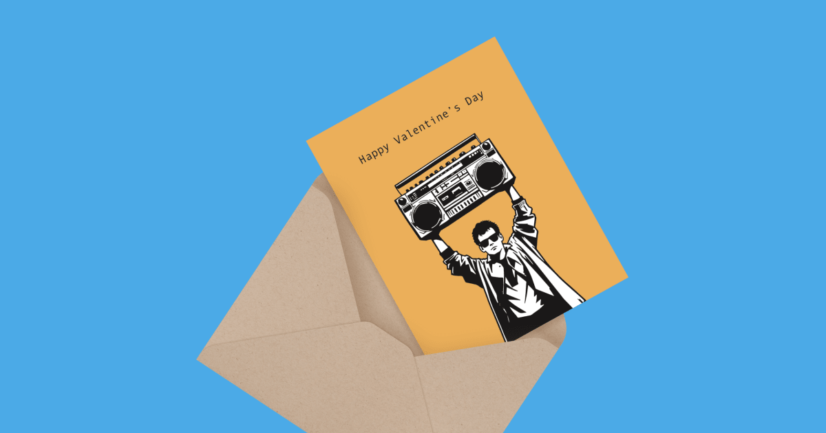Boombox Valentine by Postable | Postable