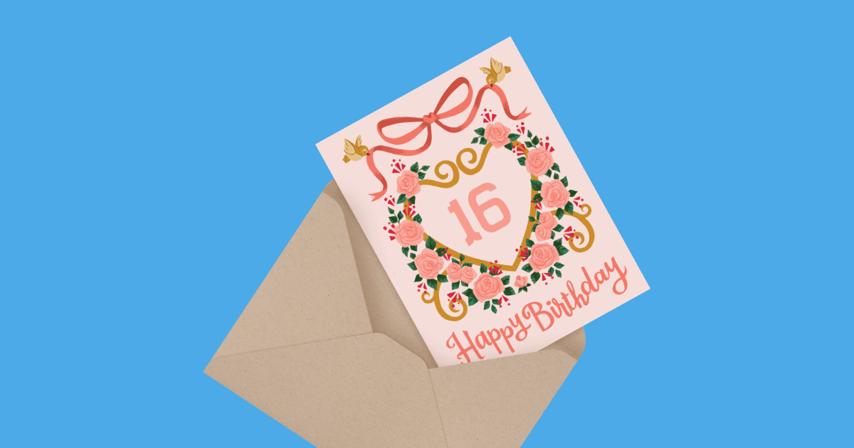 Custom Age Heart Birthday by Ann Shen | Postable