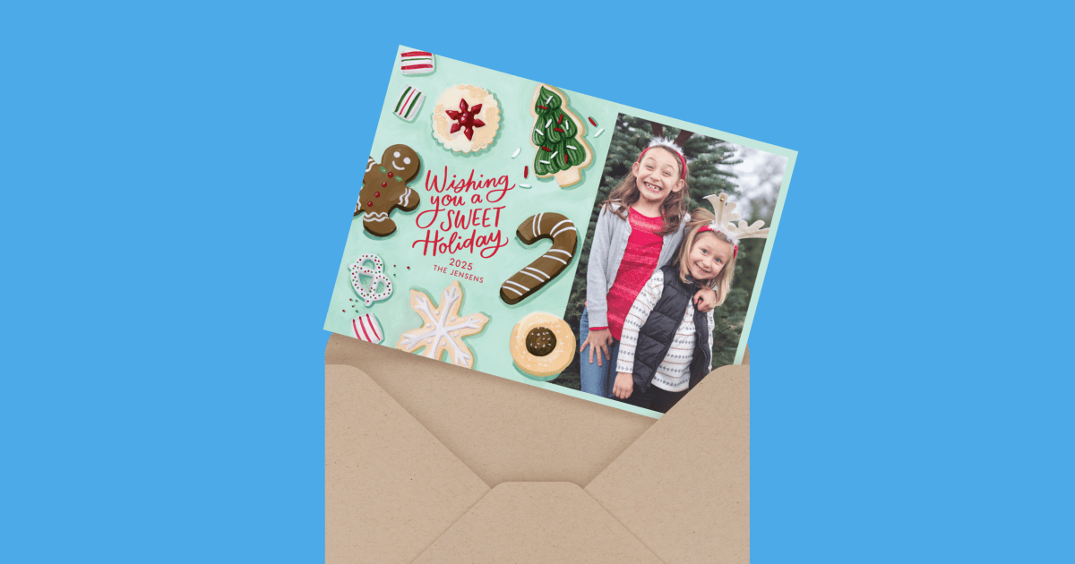 Sweet Holiday Cookies Custom Holiday Photo Card | Postable | Postable