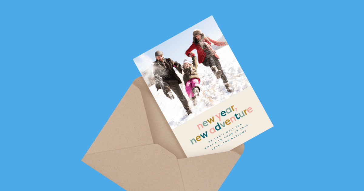 New Year, New Adventure New Years Photo Card | Postable | Postable