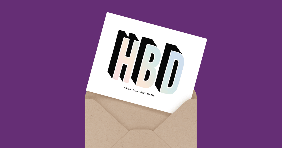 Colorful HBD by Hello Paper Co. | Postable