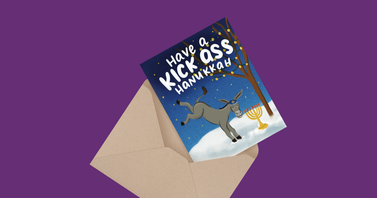 Have A Kick Ass Hanukkah Holiday Card | Postable | Postable
