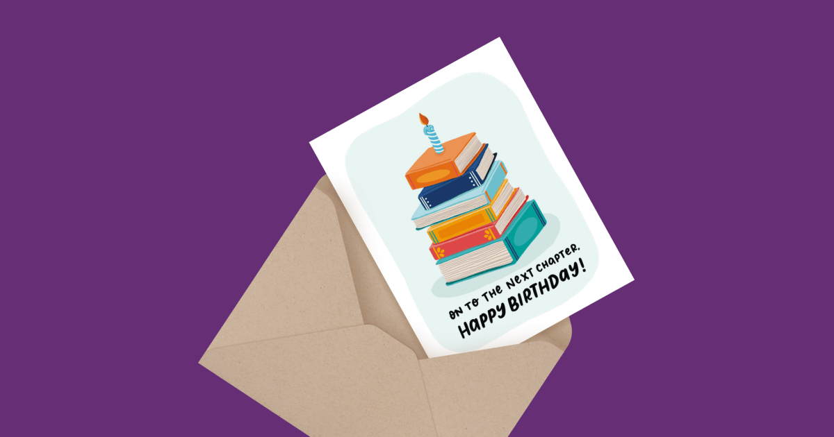 On To The Next Chapter Bithday Card | Birthday Cards | Postable