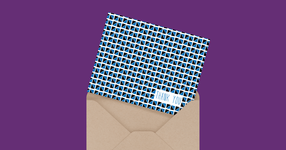 Thank You Triangles by Happy Cactus | Postable