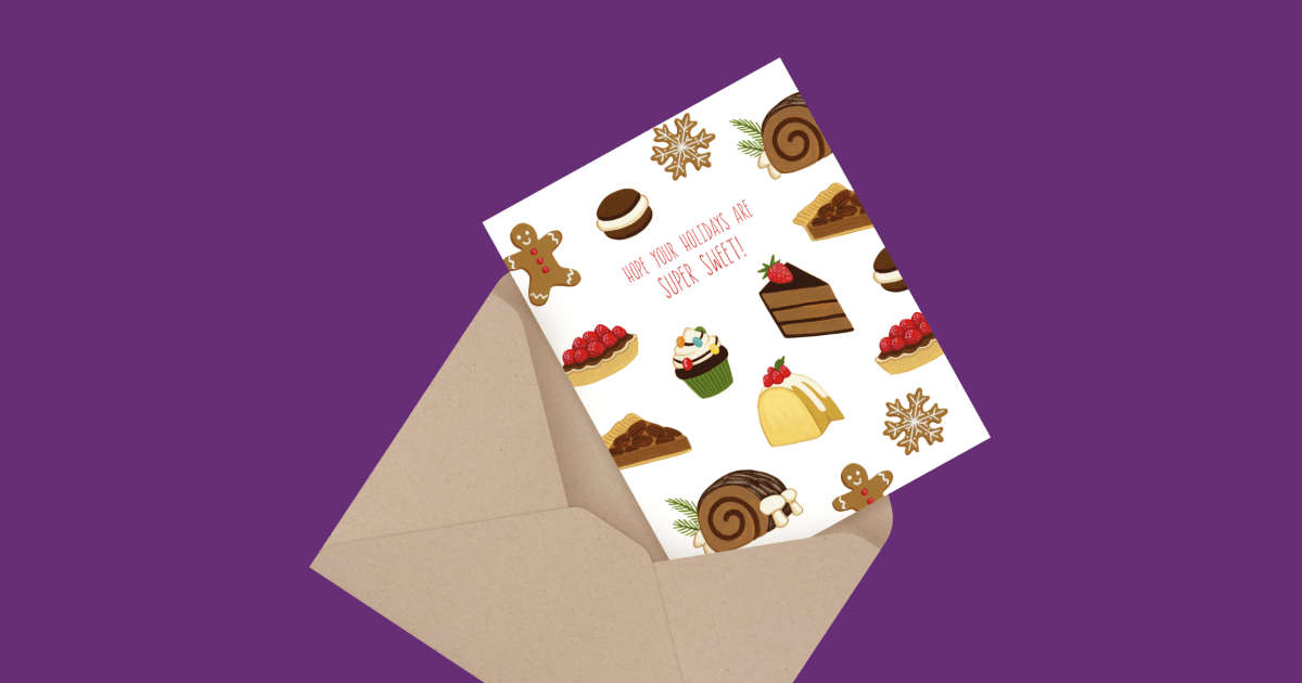 Hope Your Holidays Are Super Sweet Holiday Card | Postable | Postable