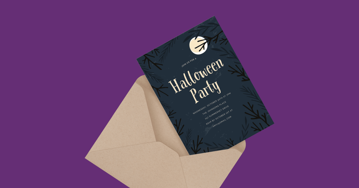 Moonlight Halloween Party Invite by Postable | Postable