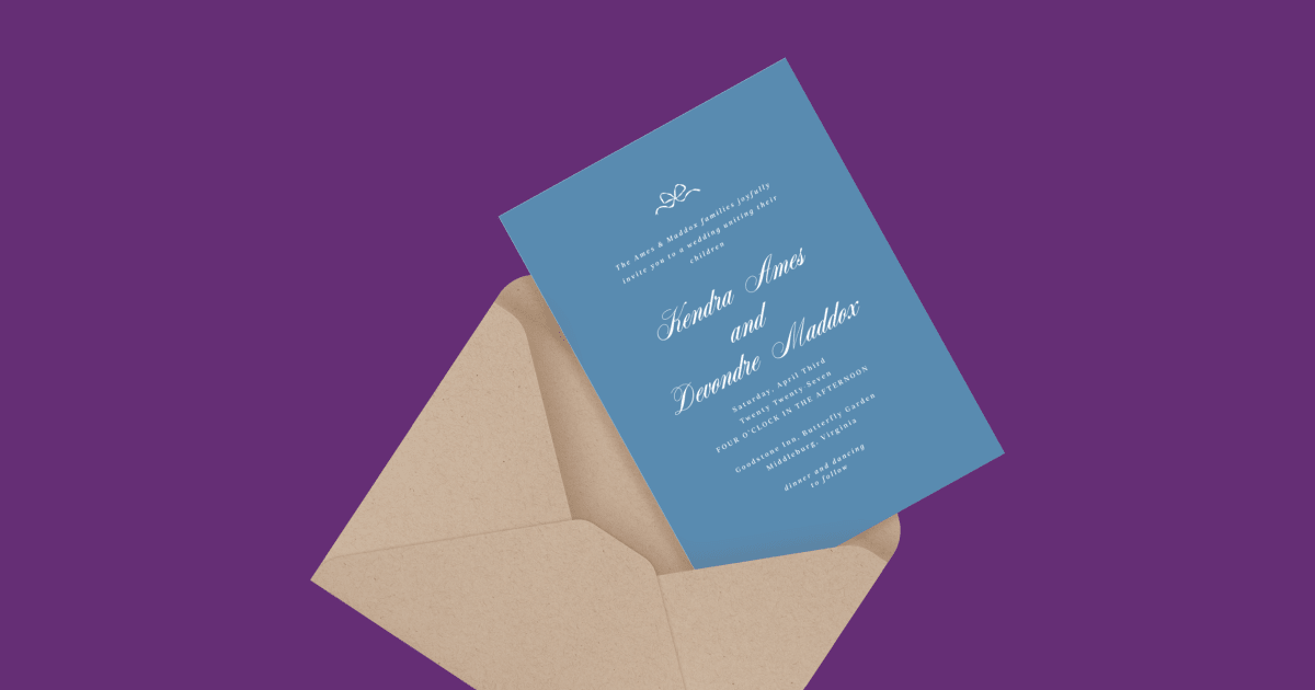 Preppy Bow Blue by Owl & Toad | Postable