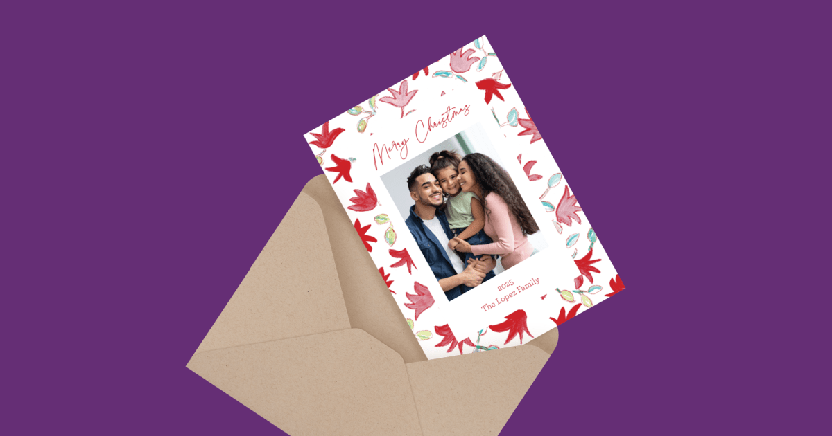 Floral Christmas Photo by Muni Design | Postable