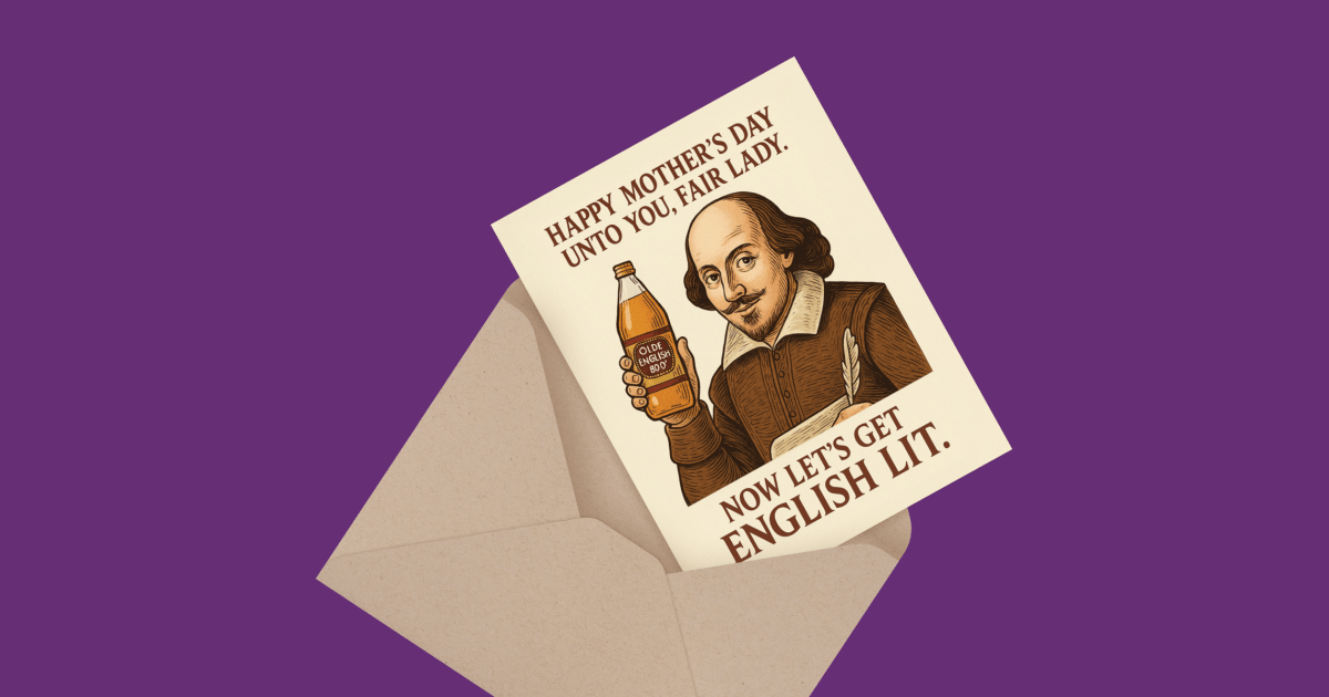 Shakespeare Lit by B&B Card Factory | Postable