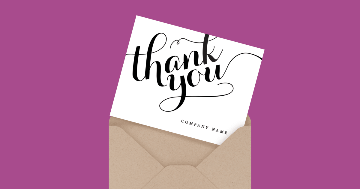 Thank You Script by Postable | Postable