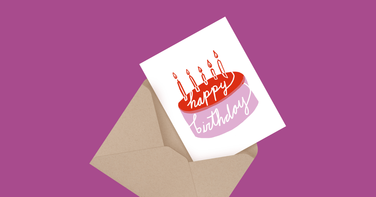 Birthday Cake by Meshwork Press | Postable