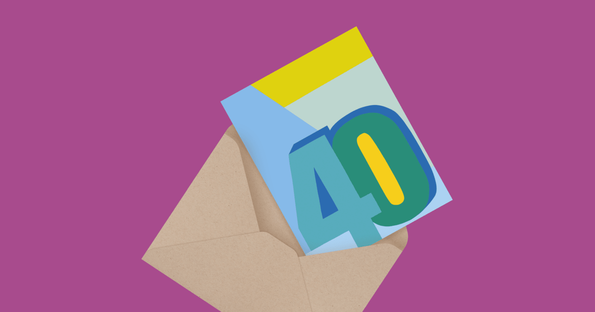 40 by Alison Hardcastle | Postable