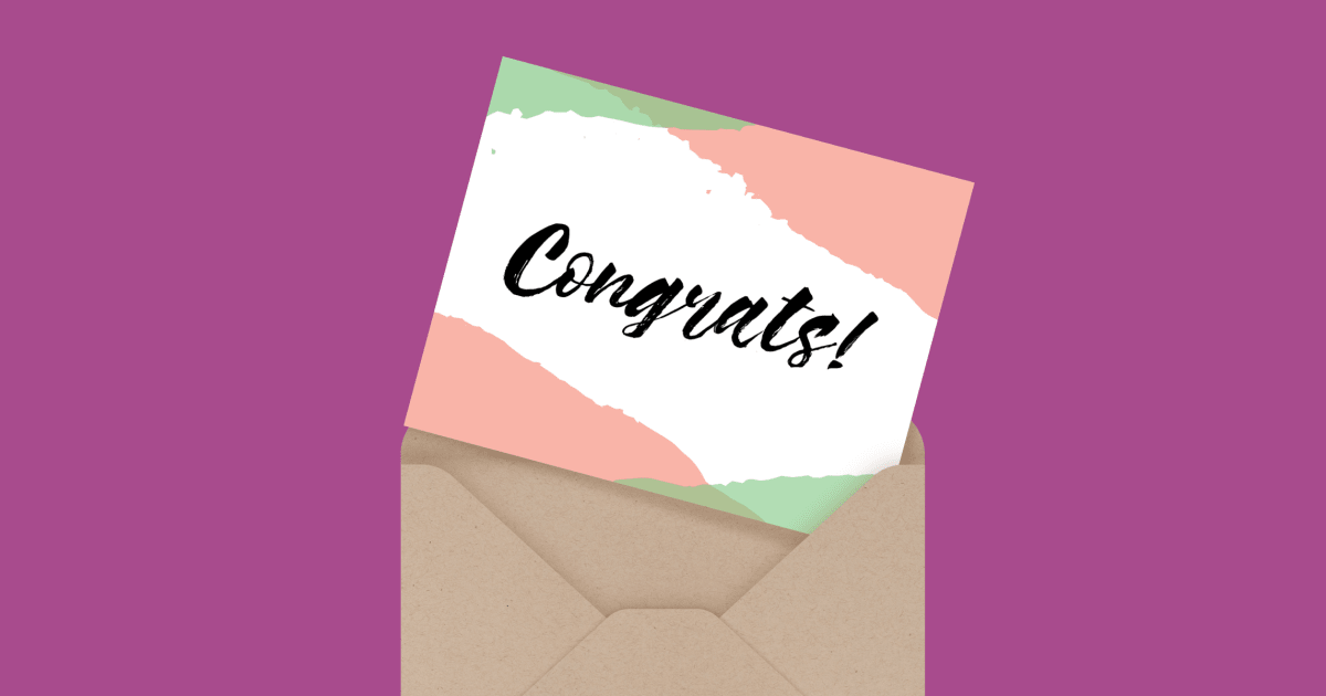 Double Paint Congrats by Postable | Postable