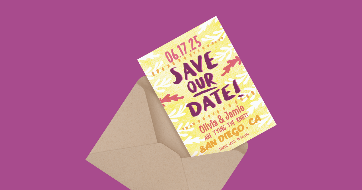 Tropical Save The Date by There Will Be Cake | Postable