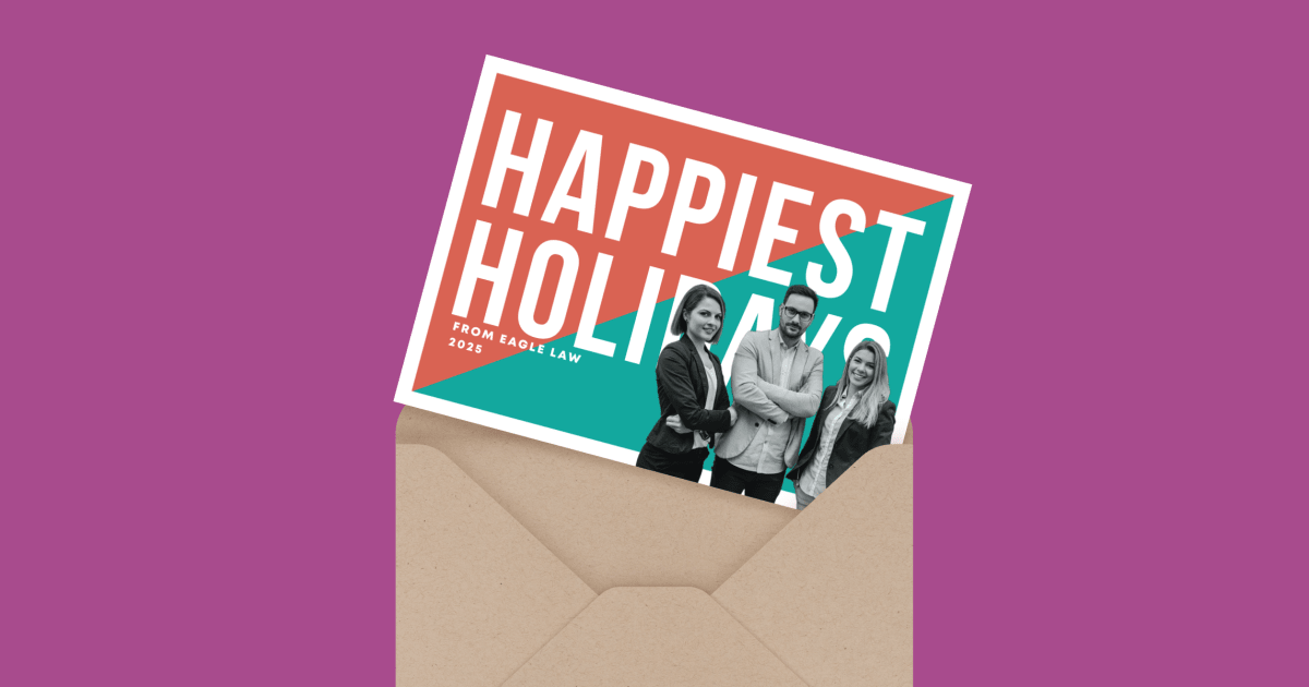 Big Block Business Holiday Card | Postable | Postable