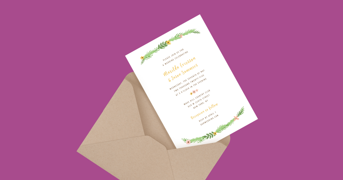 Garland Invite by Postable | Postable