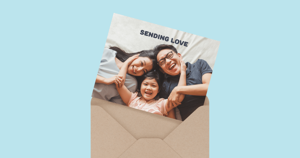 Sending Love Custom Photo Card | Valentine's Day Cards | Postable