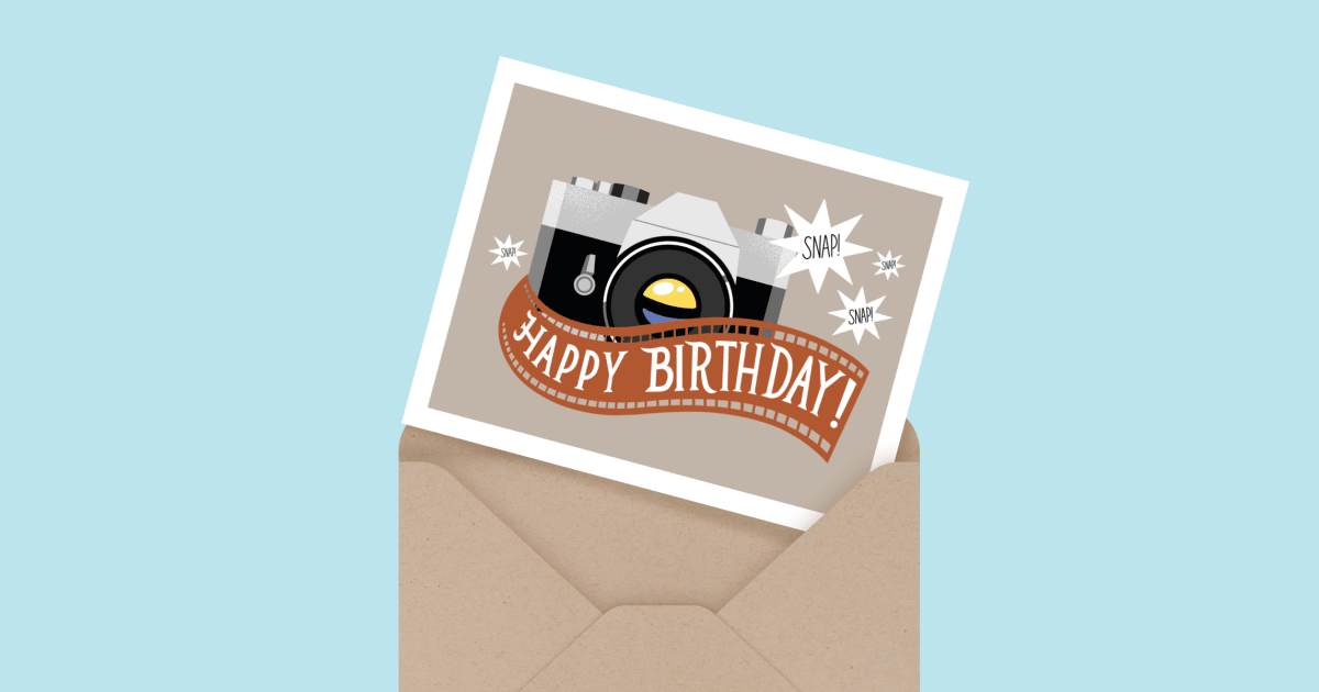 Happy Birthday Photographer by Peace Love Art Co | Postable