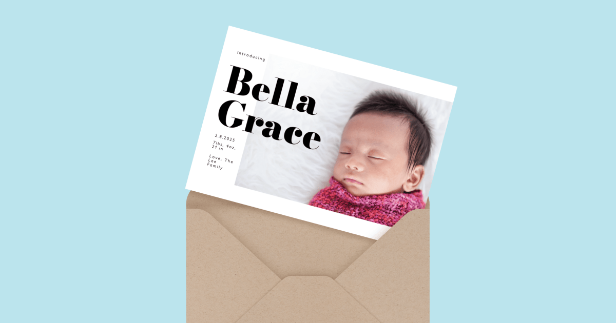 Sweet Birth Announcement by Hello Paper Co. | Postable