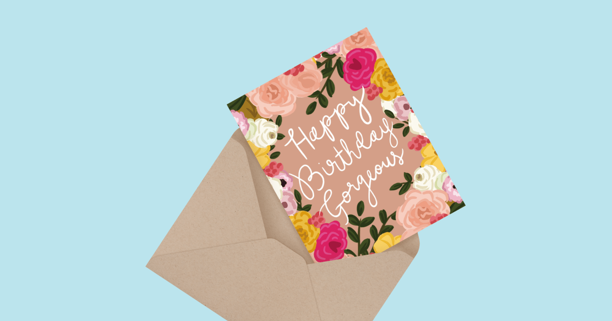 Gorgeous Birthday by Bloomwolf Studio | Postable