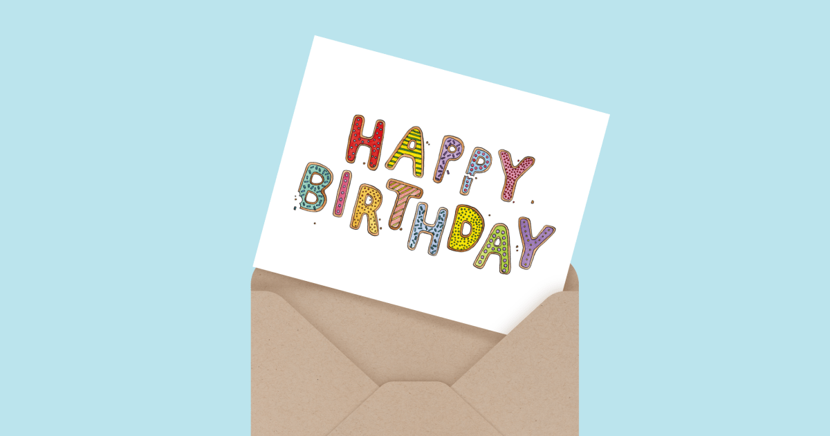 Birthday Alphabet Cookies by Semi Sweet Press | Postable