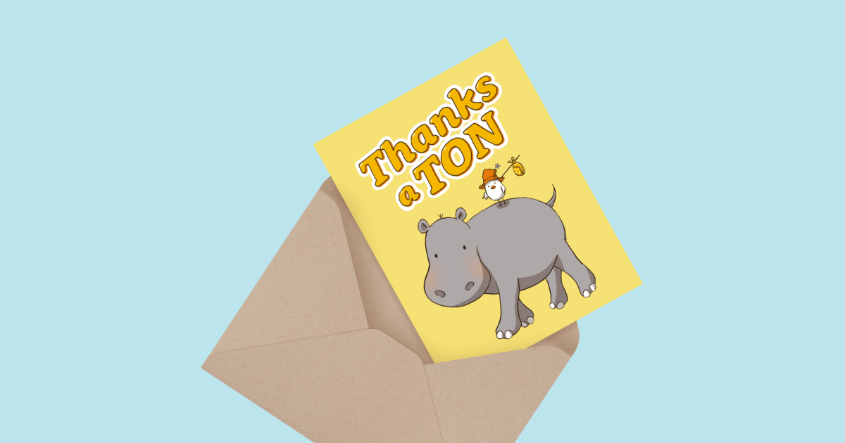 Thanks A Ton by Semi Sweet Press | Postable