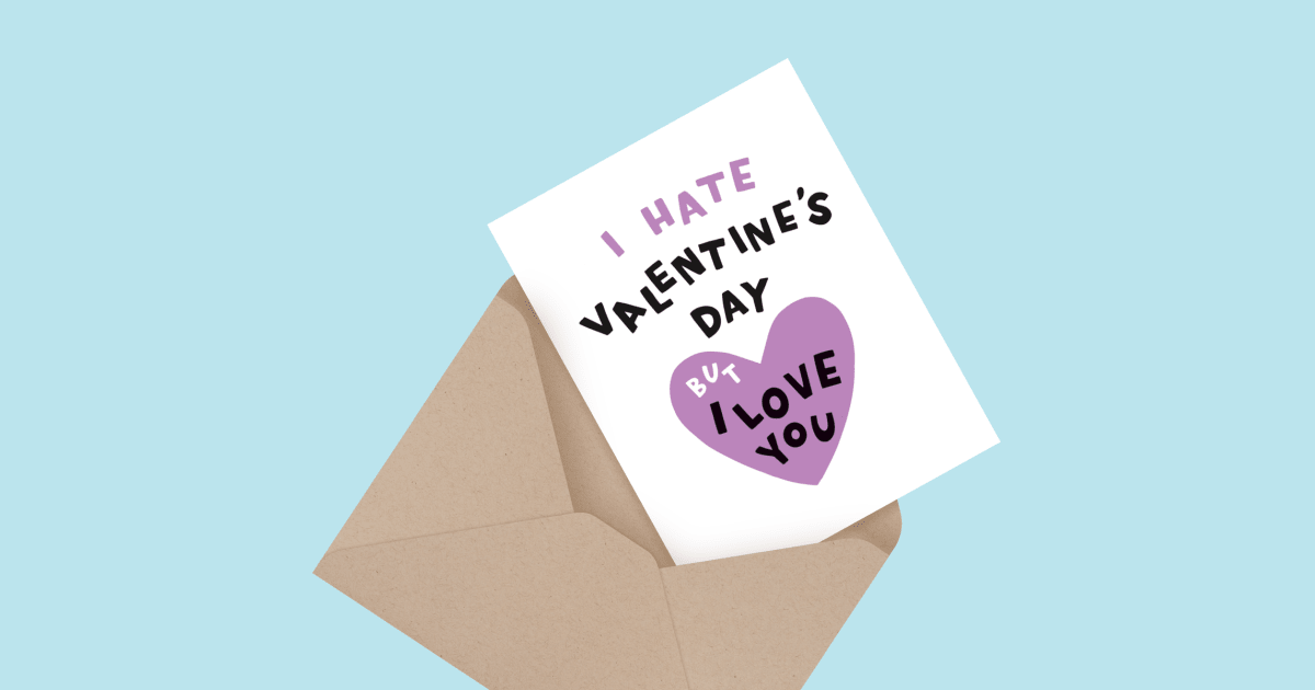 valentine's day cards not on the high street