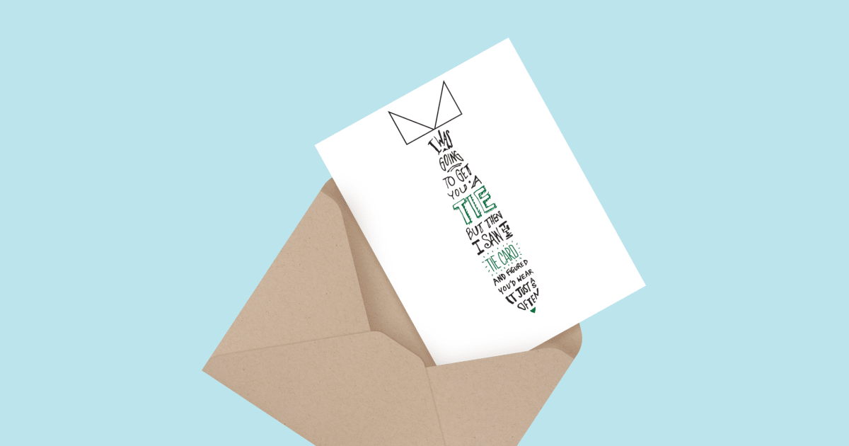 Tie Card by Wild Ink | Postable