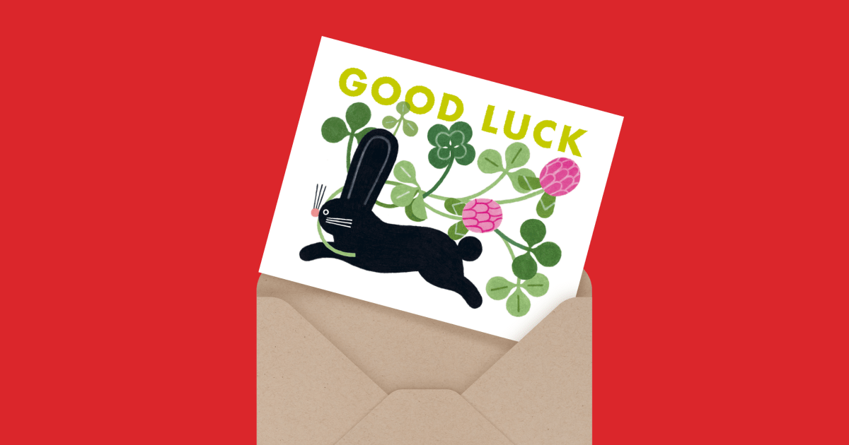 Good Luck Bunny by Clap Clap | Postable