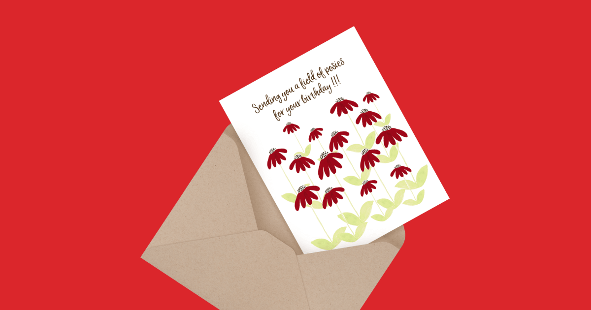 Field Of Posies by Muni Design | Postable