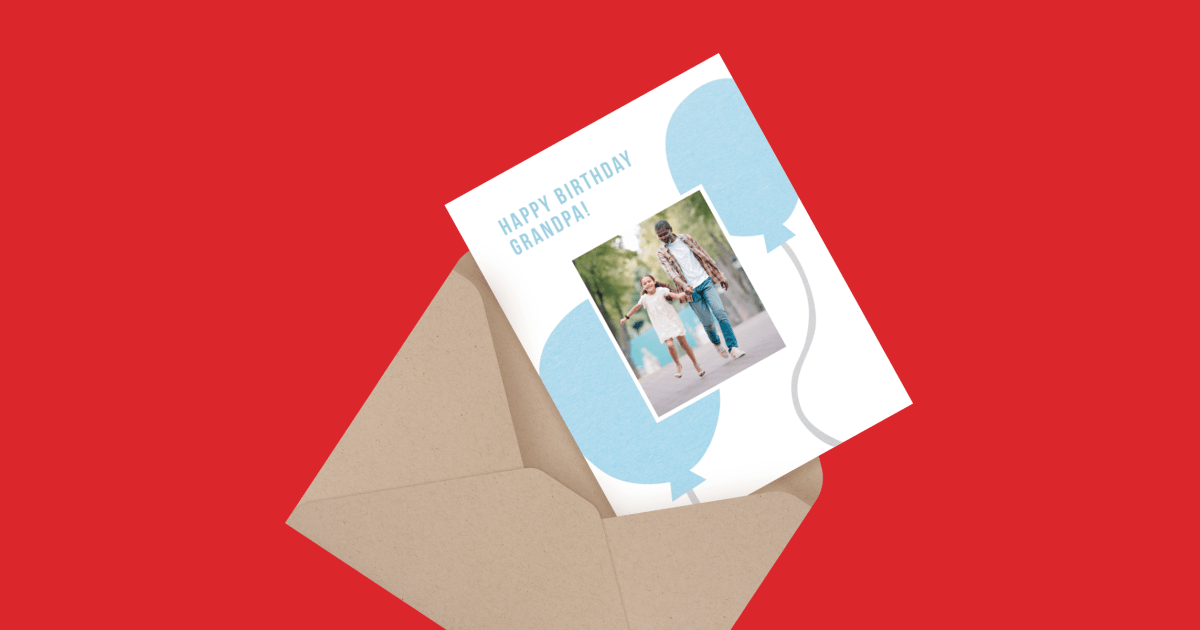 Blue Balloon Birthday by Paper Hi! | Postable