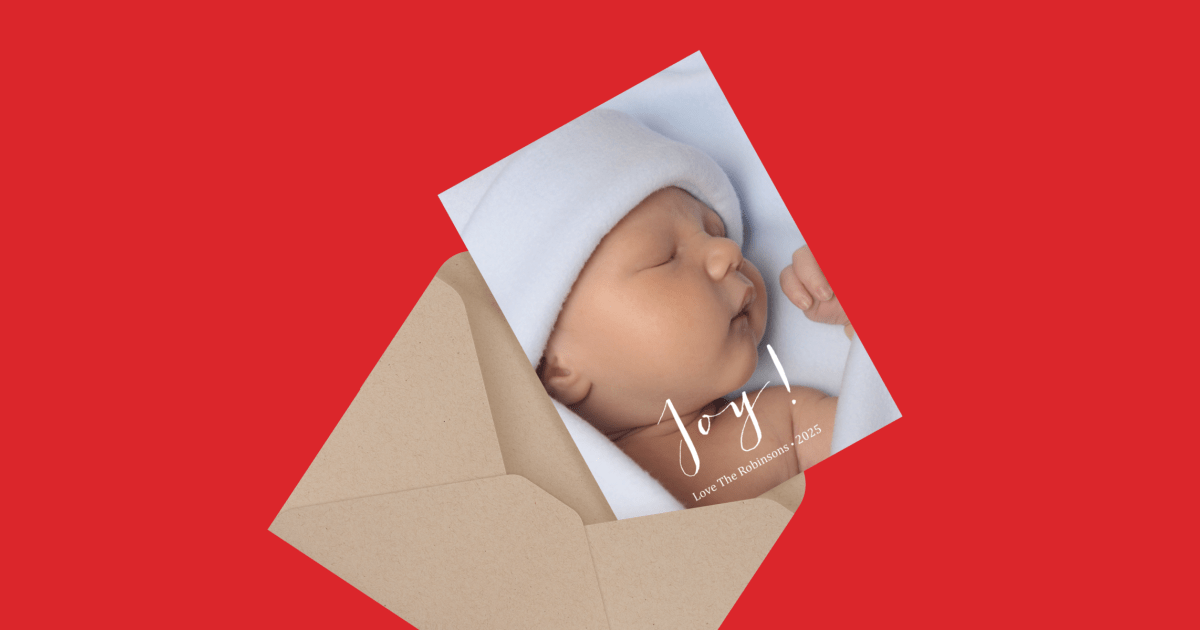 Simple Joy! Christmas Photo Card | Postable | Postable