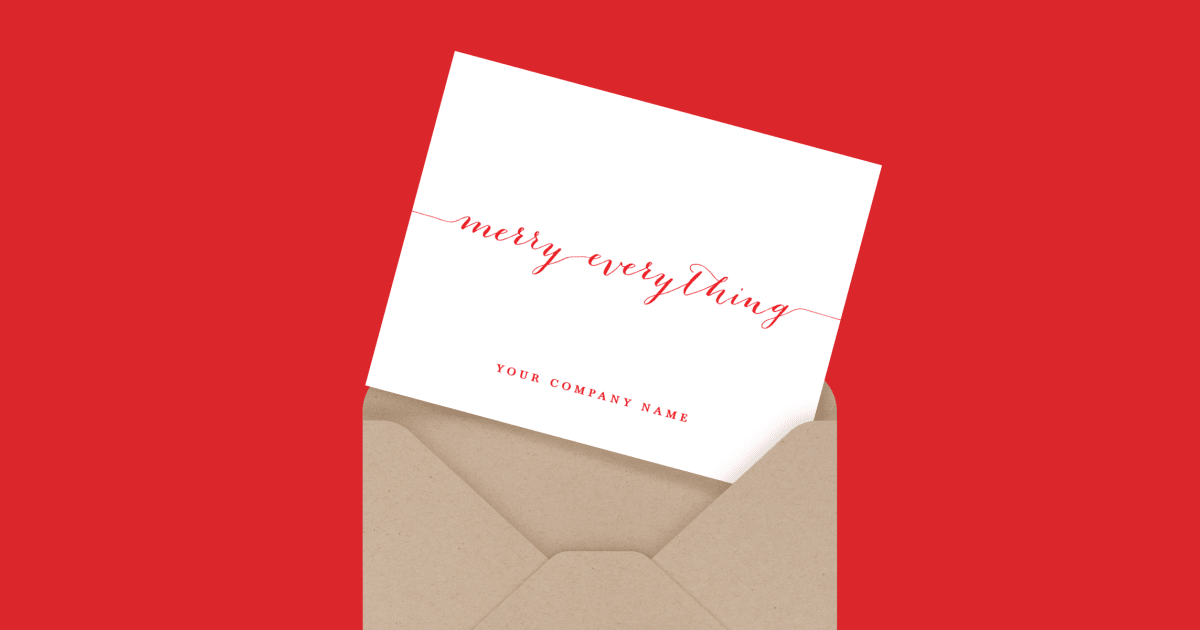 Merry Everything Company Holiday Card | Postable | Postable