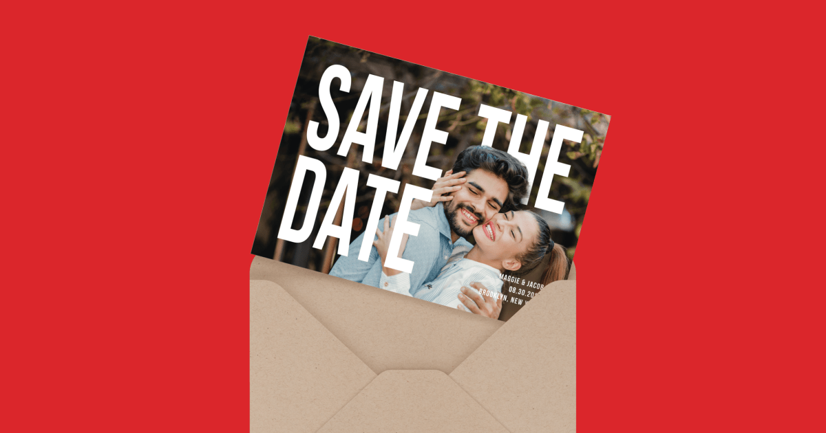 Giant Save The Date by Paper Hi! | Postable