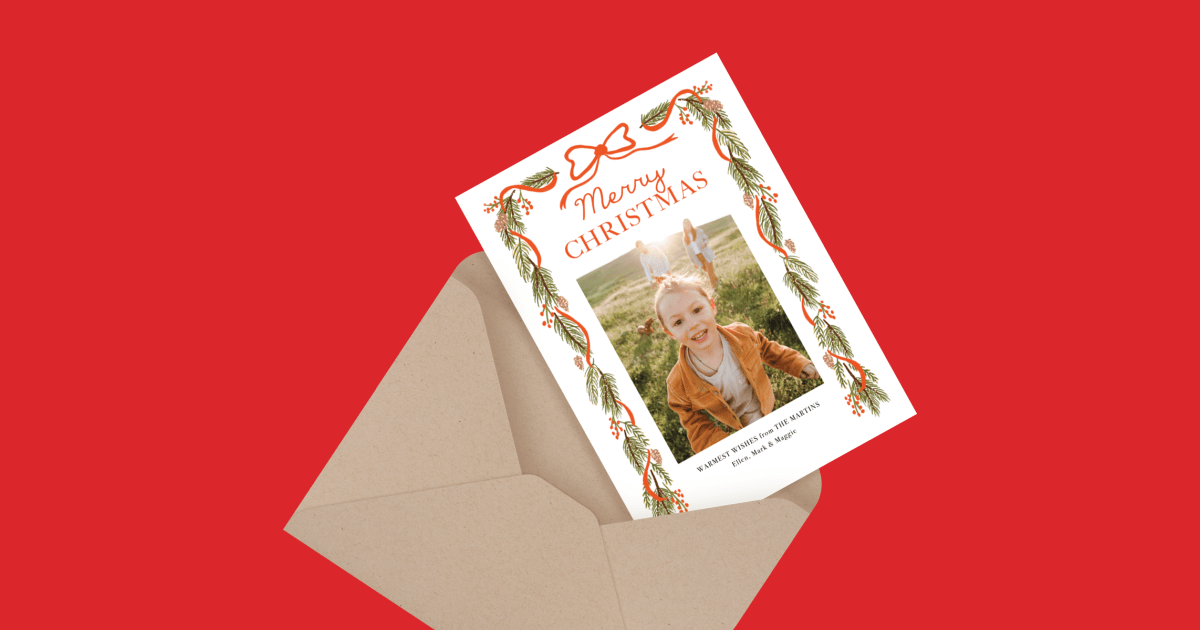 Red Ribbon Garland by Erika Firm | Postable